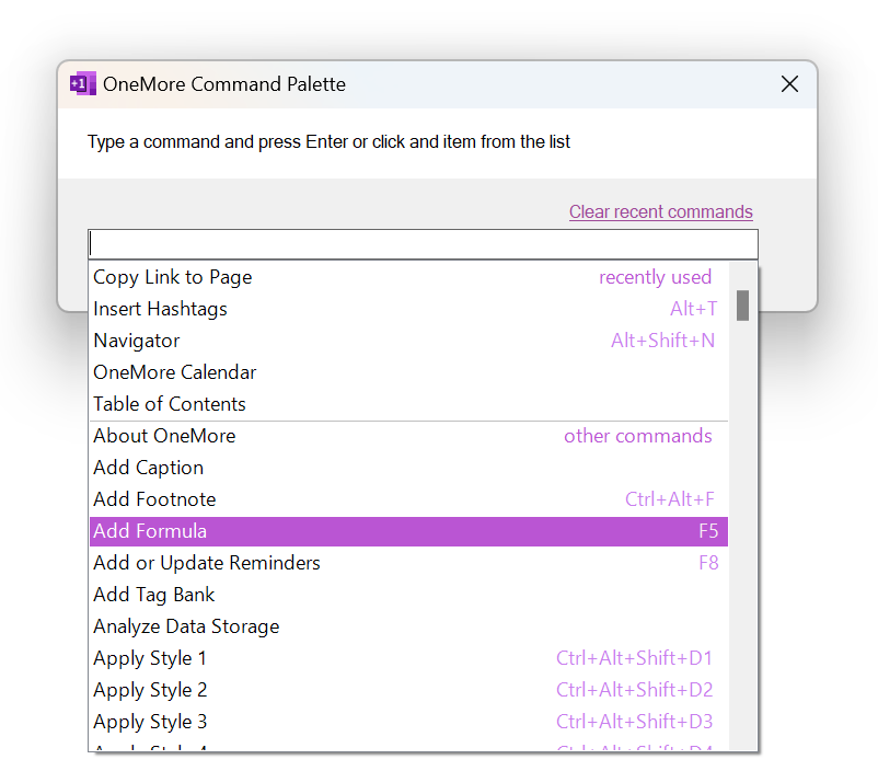 OneMore - a OneNote add-in